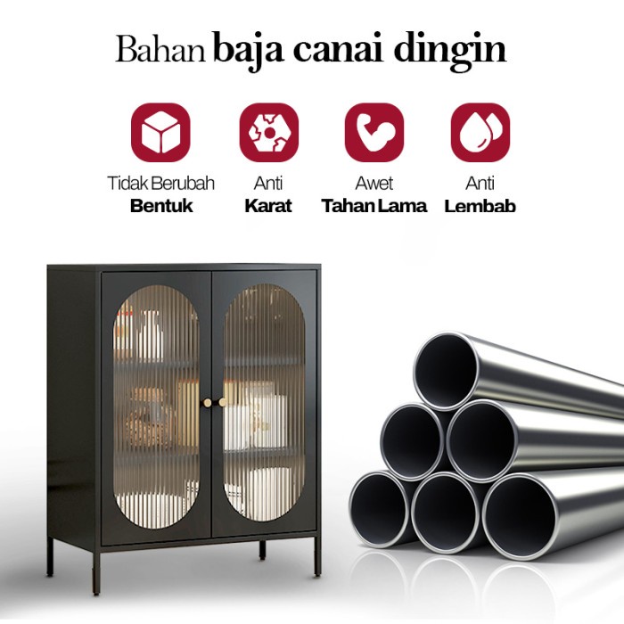 Jual LEMARI BUFET HIAS - PINTU KACA & BESI - LEMARI PAJANGAN MINI ...