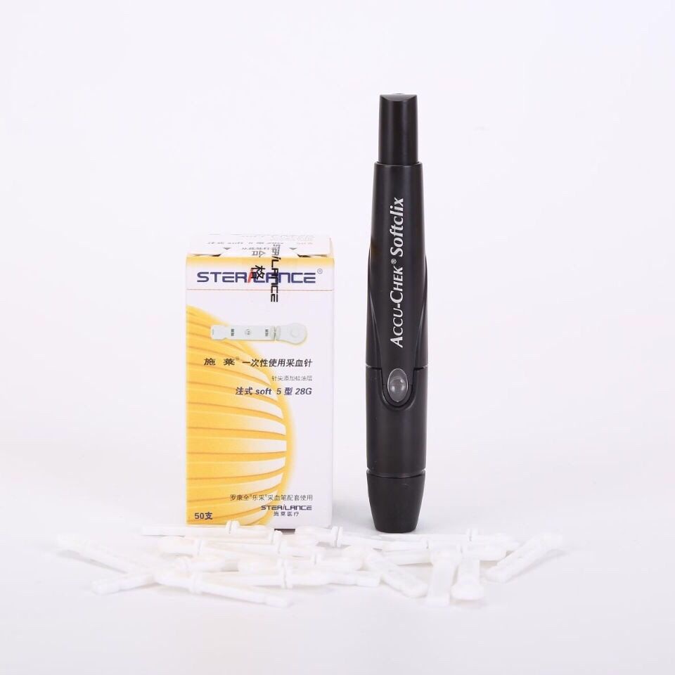 Jual New Blood Collections Lancets Accu-Chek Softclix Lancing Device ...