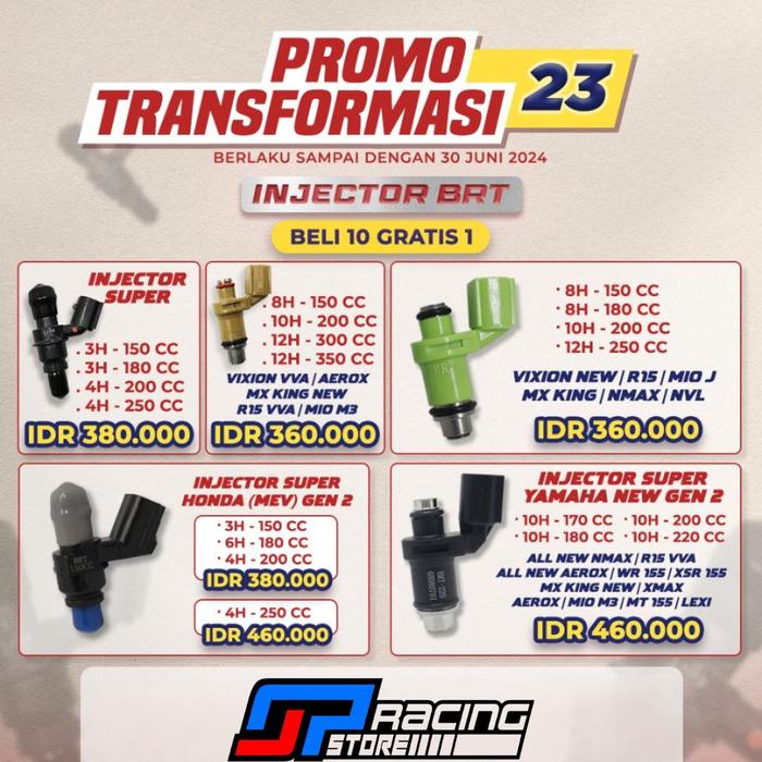 Jual Injektor / Injector Super Yamaha New Gen 2 BRT All New Nmax/R15 ...