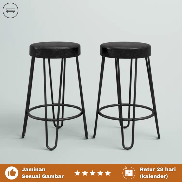 Jual Kursi Bar Rangka Besi - Bar Stool Coffeshop - Kursi Bar Unik ...