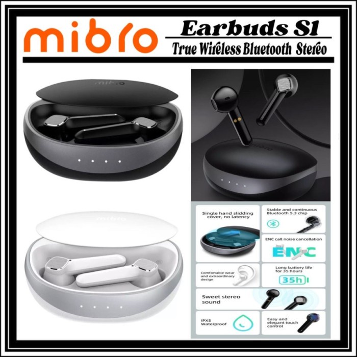 Jual MIBRO S1 EARBUDS ORIGINAL EARPHONE TRUE WIRELESS STREO BLUETOOTH ...