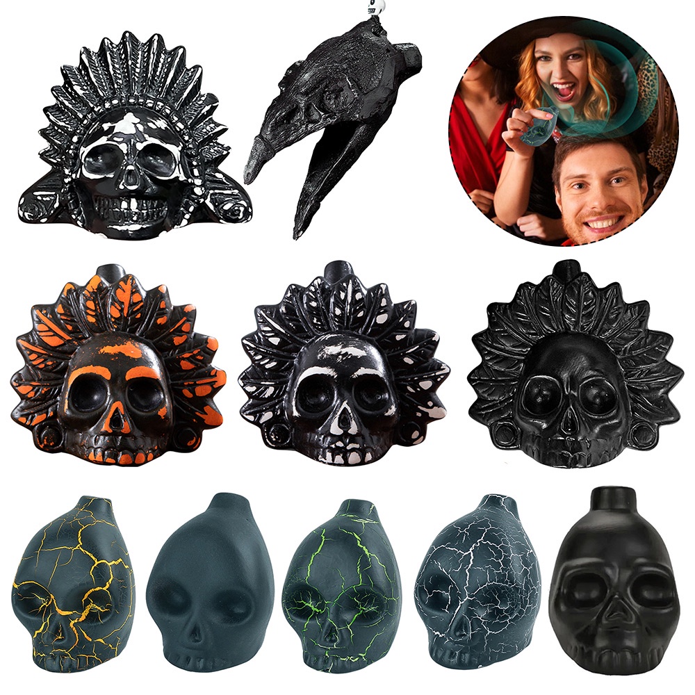 Jual Spooky Aztec Death Whistle Loud Screaming Aztec War Whistle Skull ...