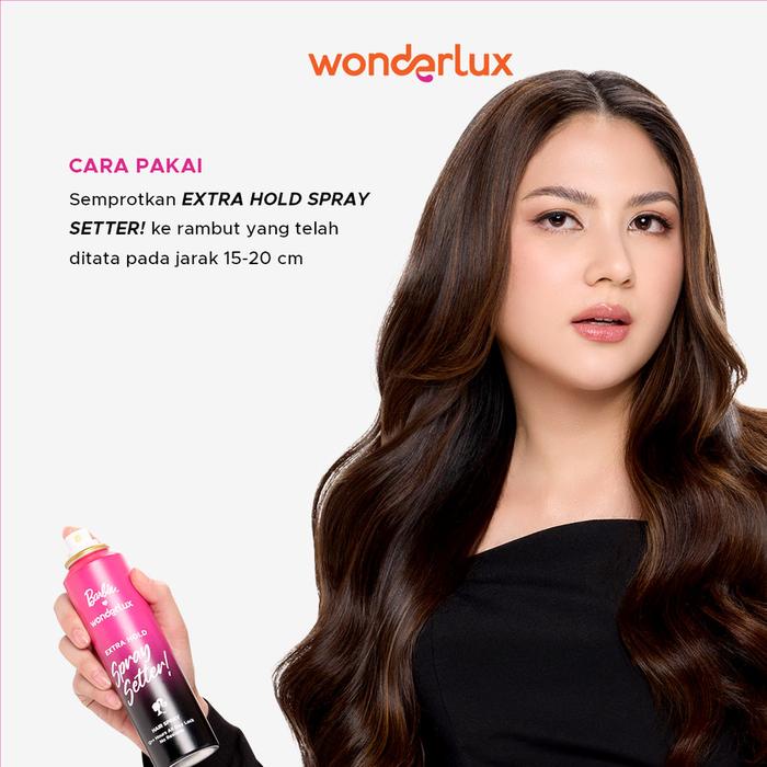 Jual WONDERLUX HAIR SPRAY MIST BARBIE SPRAY SETTER EXTRA HOLD 12 HOURS ...