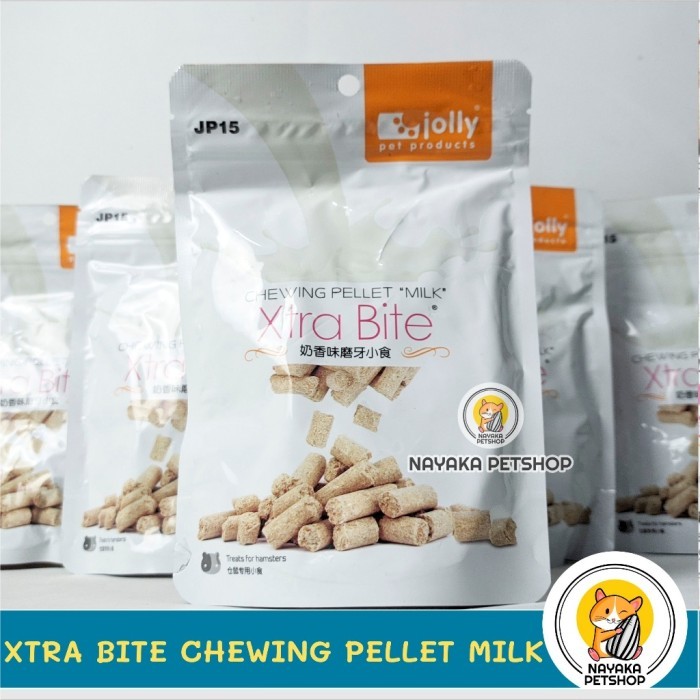 Jual NEW PREMIUM SNACK Hamster Pelet Susu 200 gr Jolly Xtra Bite ...