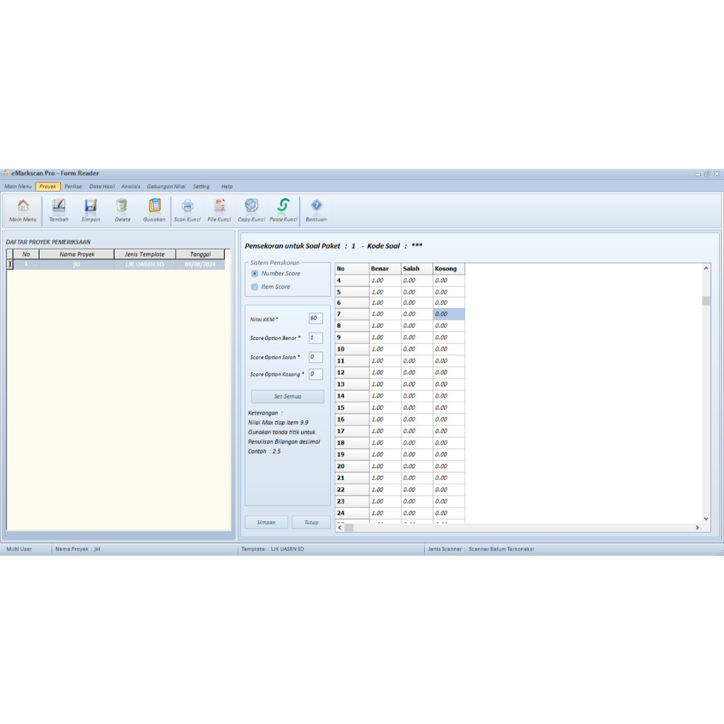 Jual Software Scanner LJK emarkscan pro (2018Orisetup) | Shopee Indonesia