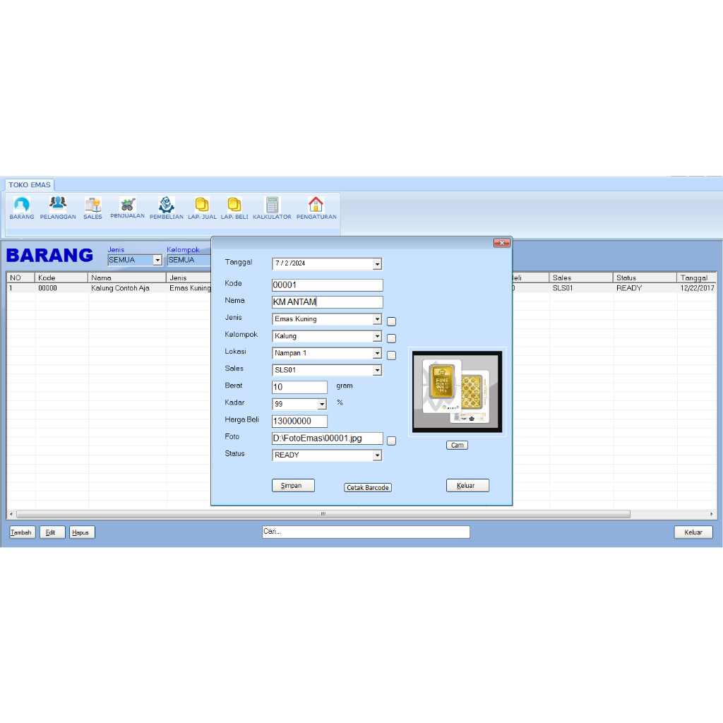 Jual Software toko emas Simple | Shopee Indonesia