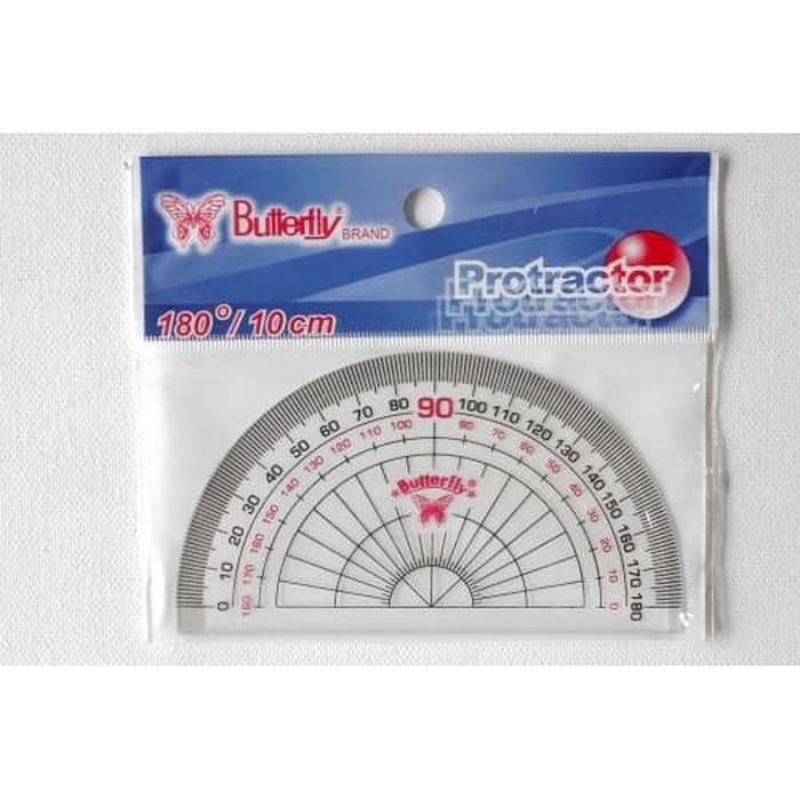 Jual Penggaris busur Butterfly 180/10cm No.4 ( 1pak/12pcs ) | Shopee ...