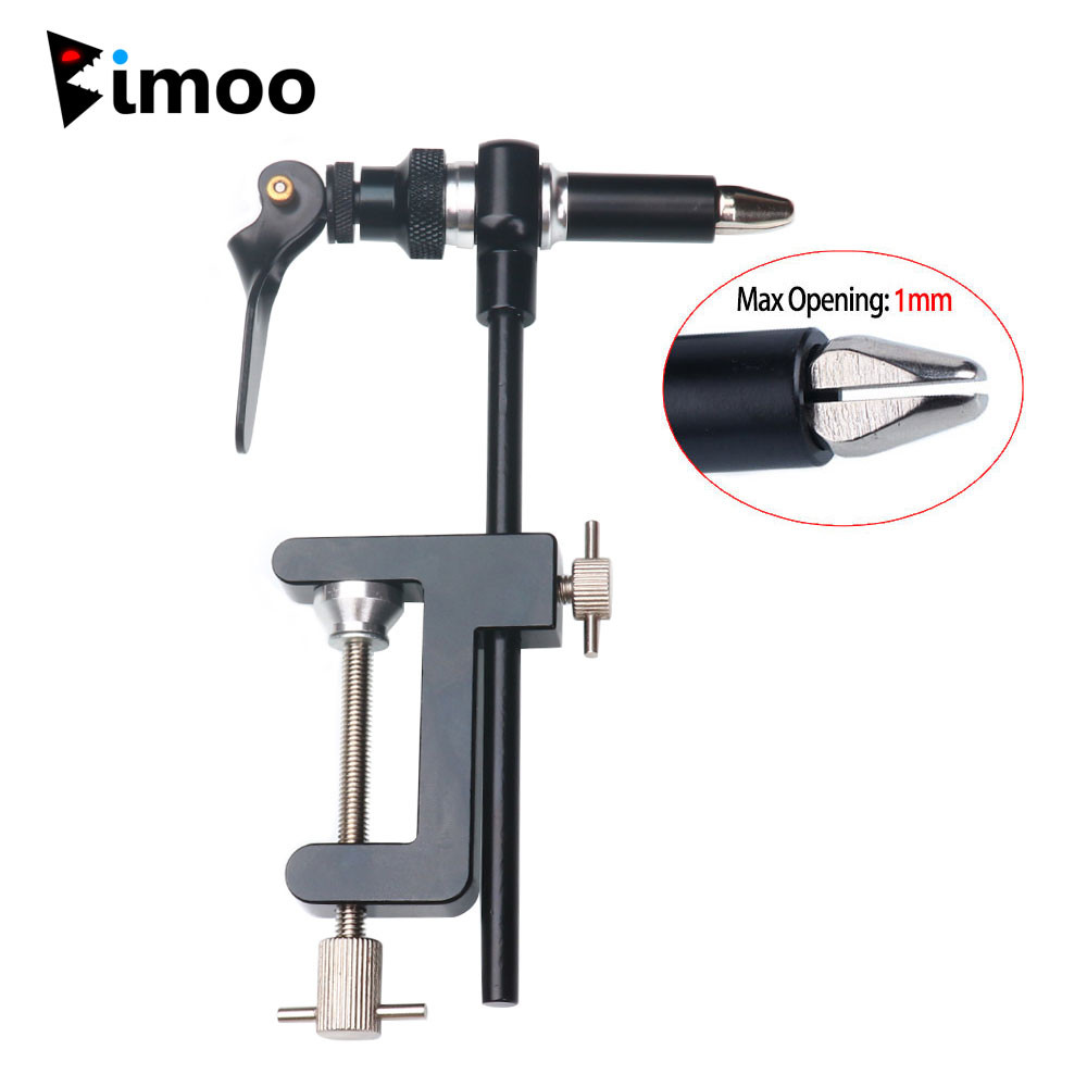 Jual Bimoo Rotary Fly Tying Vise Tools C-clamp Tying Vise with Steel ...