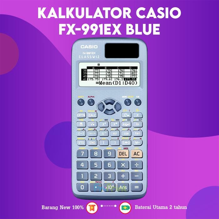 Jual Kalkulator Casio Fx-991Ex Hitam Blue Pink, Calculator Scientific ...