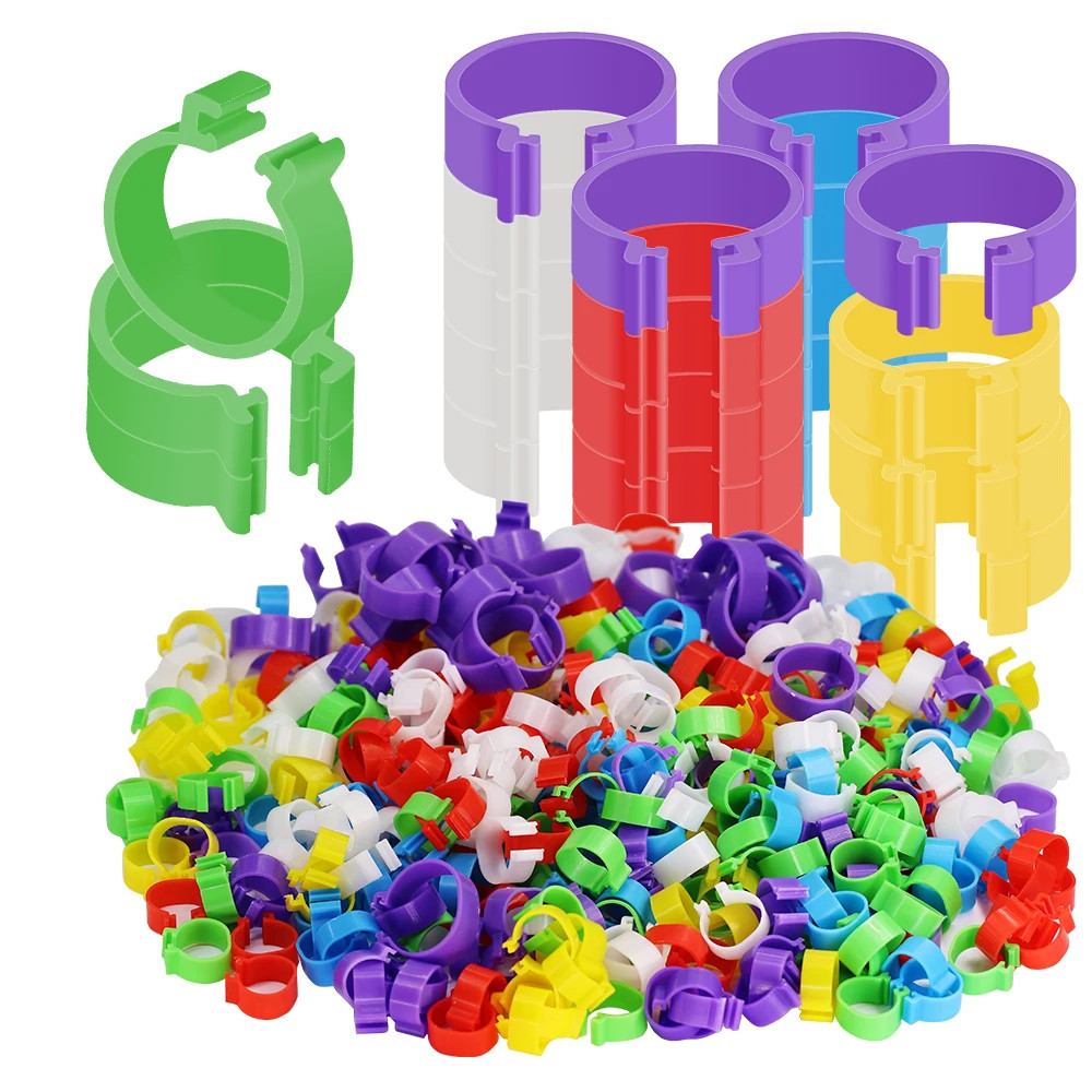 Jual NEW 60PCS 16/18/20/25mm Chicken Duck Leg Rings Goose Animal ...