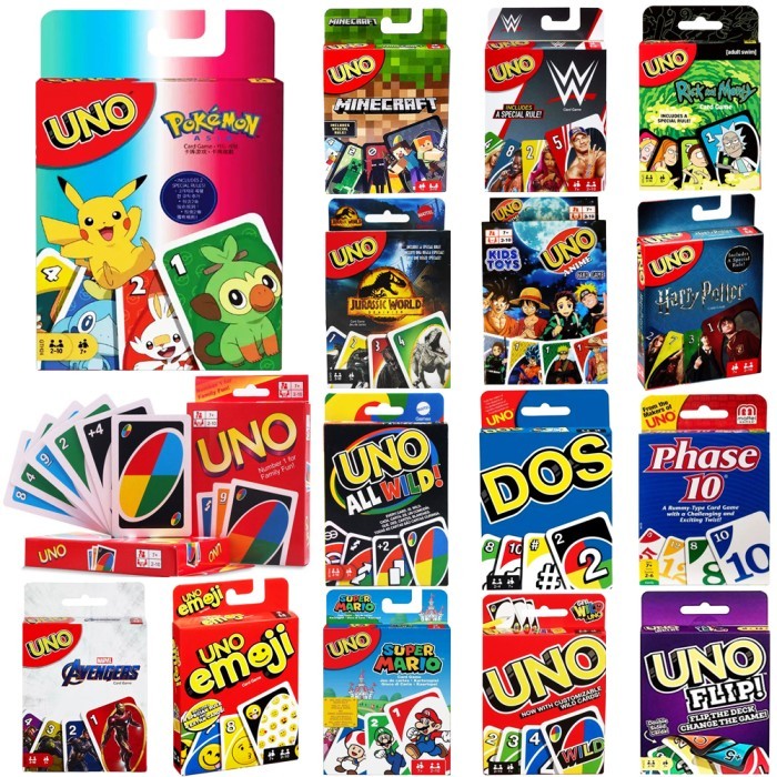 Jual uno Board Games UNO Pokemon Cards Table uno Game Letters Classic ...