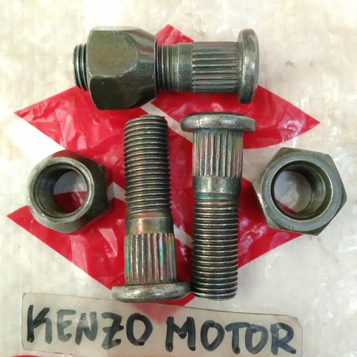 Jual Asli Baut Roda Carry Extra St100 Futura T120Ss Pendek 4 Cm Drat 1. ...