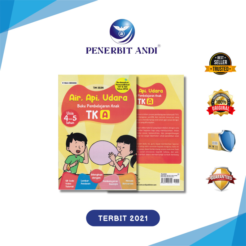 Jual Penerbit Andi - Buku Air, Api,Udara, Buku Pembelajaran Anak TK-A, Usia 4-5 Tahun | Shopee ...