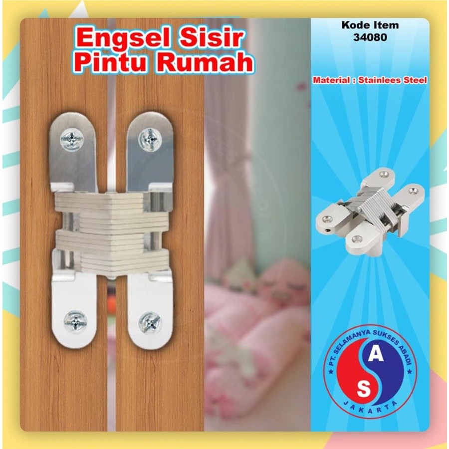 Jual Engsel Lipat Tanam Kayu / Engsel Sisir Pintu Rumah Stainless ...