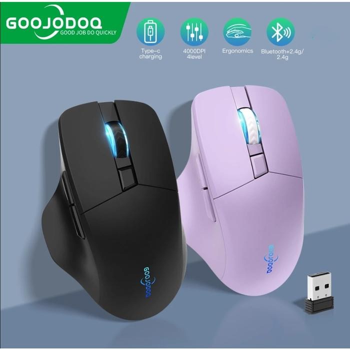 Jual GOOJODOQ Wireless LED 2.4Ghz Bluetooth PC Gaming Mouse | Shopee ...