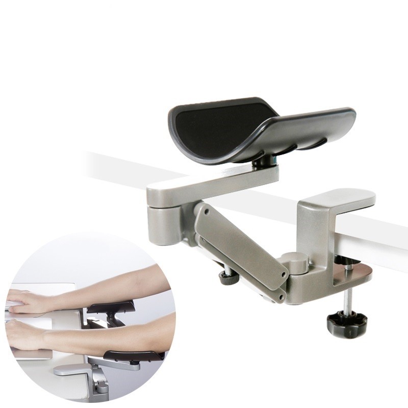 Jual New!!! Metal Adjustable Arm Rest Wrist support Extended Mousepad ...