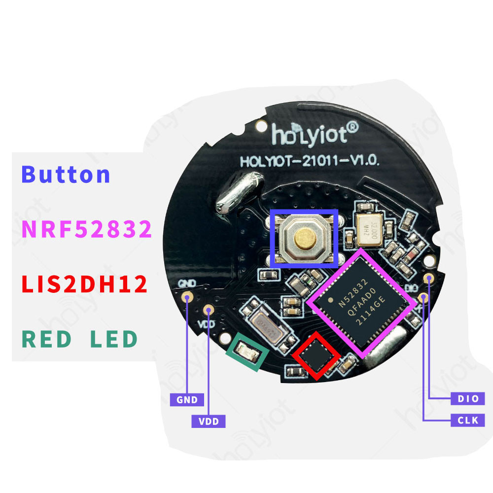 Jual Holyiot nRF52832 2.4GHz BLE Bluetooth 5.0 Low energy Module ...