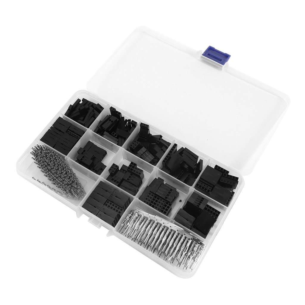 Jual 620Pcs 2.54mm Pitch JST SM 1 2 3 4 5 6 Pin Housing Connector ...