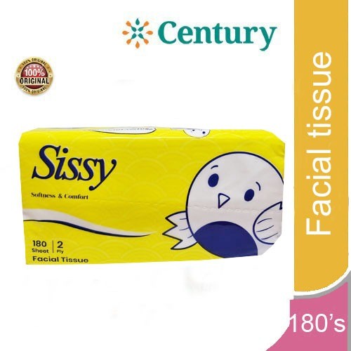 Jual SISSY FACIAL TISSUE 2PLY ISI 180 SHEET / TISU / TISU SOFT | Shopee ...