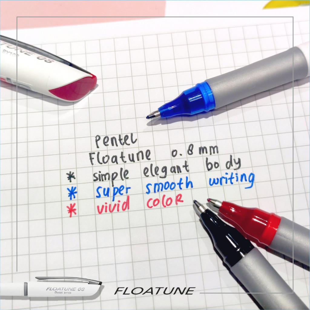Jual Pentel Floatune Dual Ball Pen 0.8 Mm Tinta Cepat Kering | Shopee Indonesia