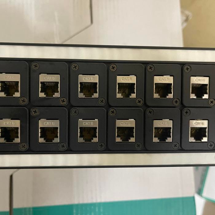 Jual PATCH PANEL FTP CAT 6 32 PORT FEMALE TO FEMALE MODUL 1 GIGA/ PATCH ...