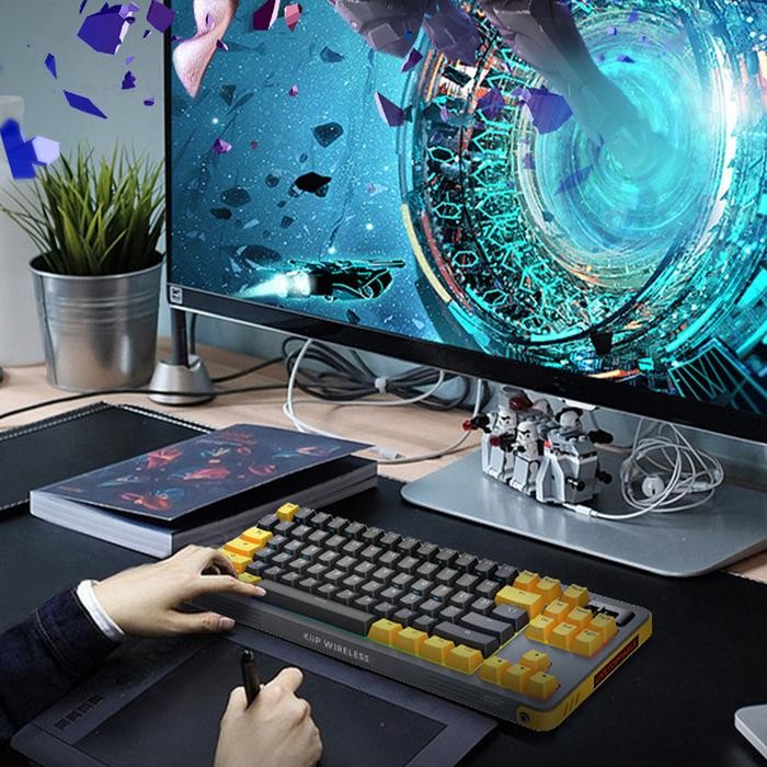 Jual MEYLLSTORE KIIP WIRELESS Y87 MECHANICAL KEYBOARD GAMING LAYOUT HOT ...