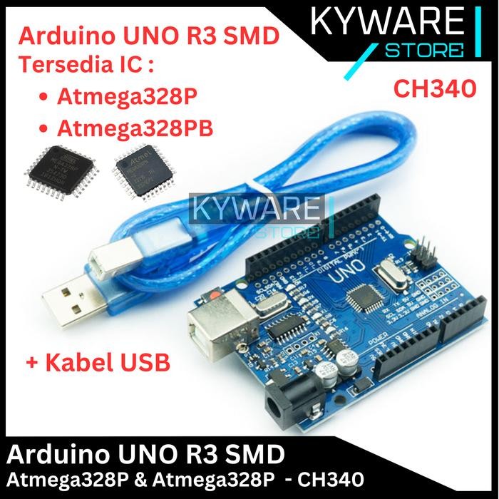 Jual Tronik- Arduino Uno R3 Smd Atmega328P Ch340 Ch340G Compatible ...