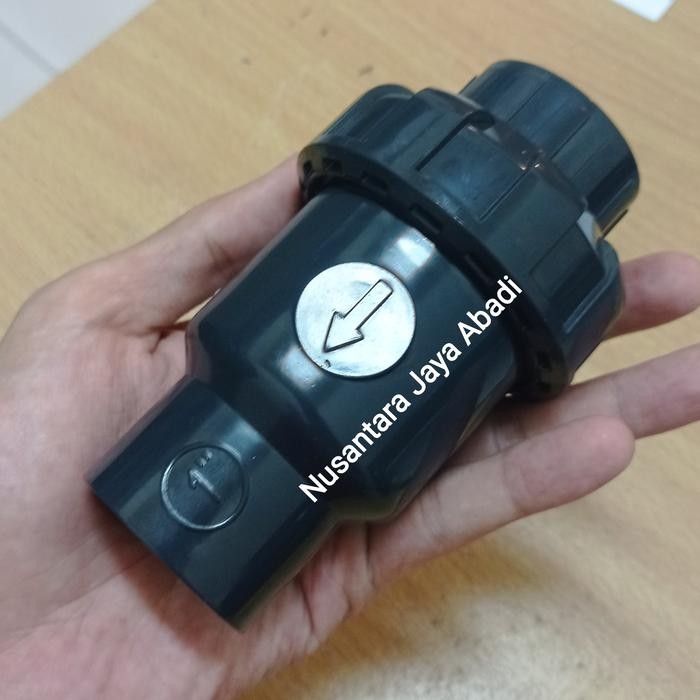 Jual Check Valve PVC Type Ball Single Union 1 " inchi DN 25 Kode 1353 ...