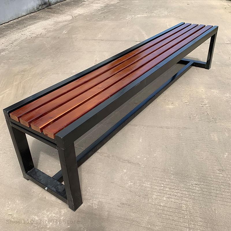 Jual Park Chair Outdoor Bench Courtyard Anti-Corrosion Wood Outdoor ...