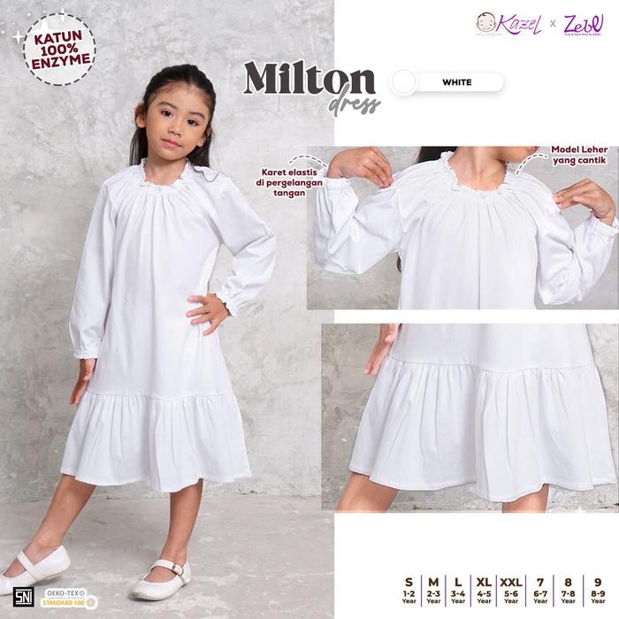 Jual KAZEL x ZEBE Milton Dress (1-9 tahun) | Shopee Indonesia