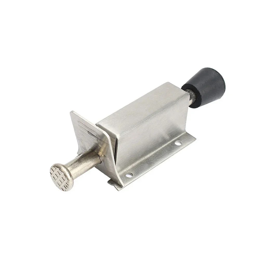 Jual 140mm Door Foot Stopper Stainless Steel Doorstops Floor Stop Gate ...