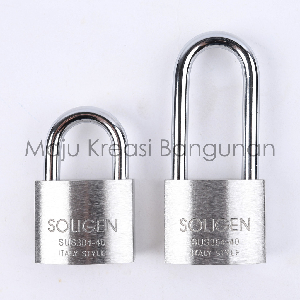 Jual Ruparupa Craft Gembok Stainless Steel 304 Soligen 40Mm Kunci ...