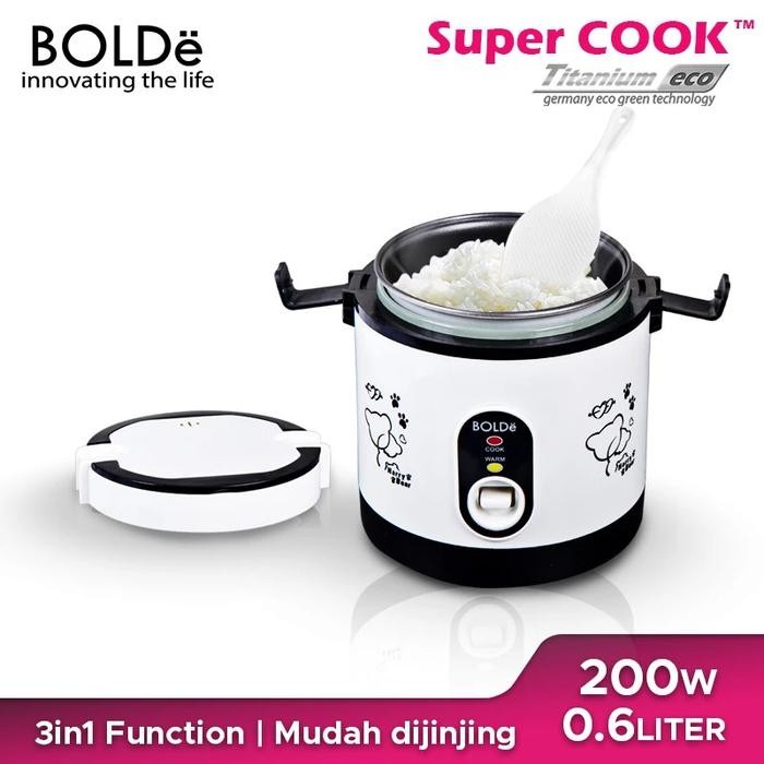 Jual BOLDe Titanium Eco 0,6 Liter Rice Cooker / Magic Com 3 in 1 Bonus ...