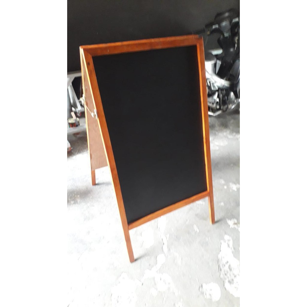 Jual Papan tulis menu cafe kapur 2 sisi standing UK 60x80 cm jatilanda ...