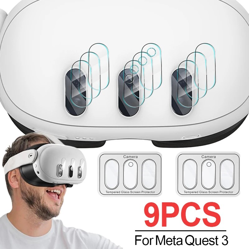 Jual 1-3Set Camera Tempered Glass Film For Meta Quest 3 Accessories ...