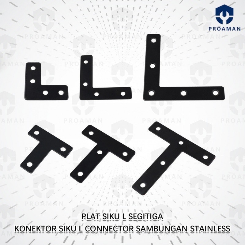 Jual Promo 10 Pcs Plat Siku L Segitiga / Siku Konektor L / Connector ...