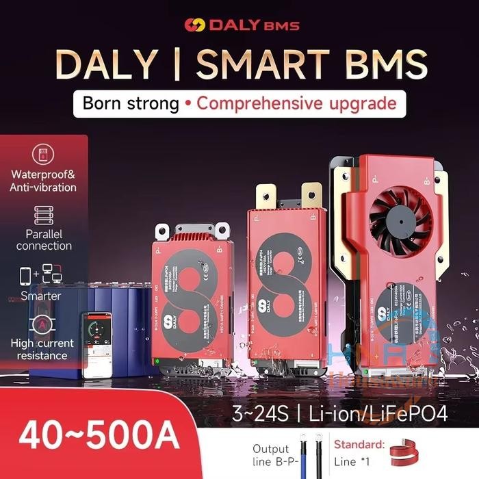 Jual CZ- Smart BMS Daly Lifepo4 4S 8S 15S 16S 20S 24S 60A 100A Baterai Lifepo4 | Shopee Indonesia