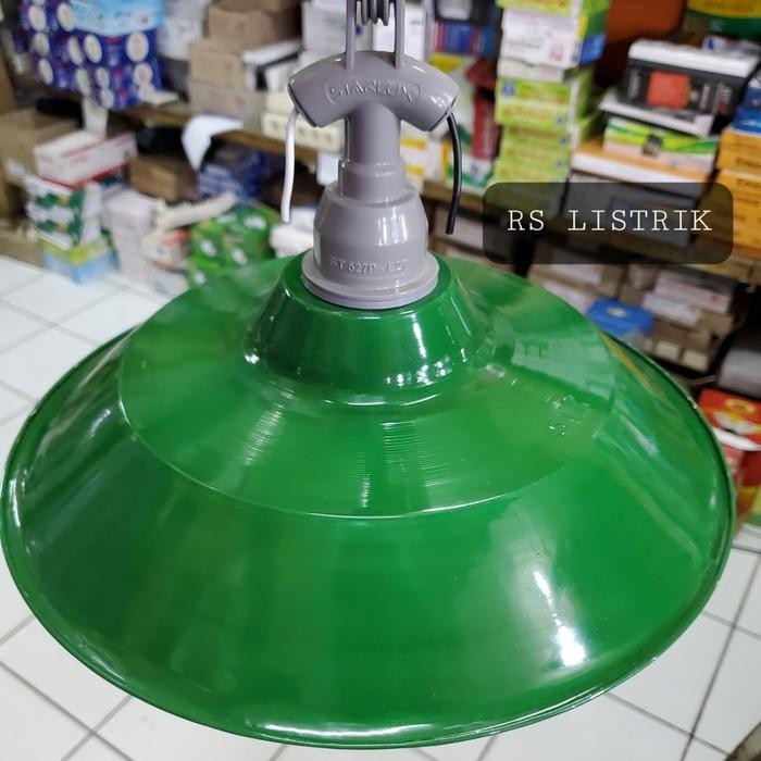 Jual New Kap Lampu Jalan Tudung WD Hijau Set E27 | Shopee Indonesia