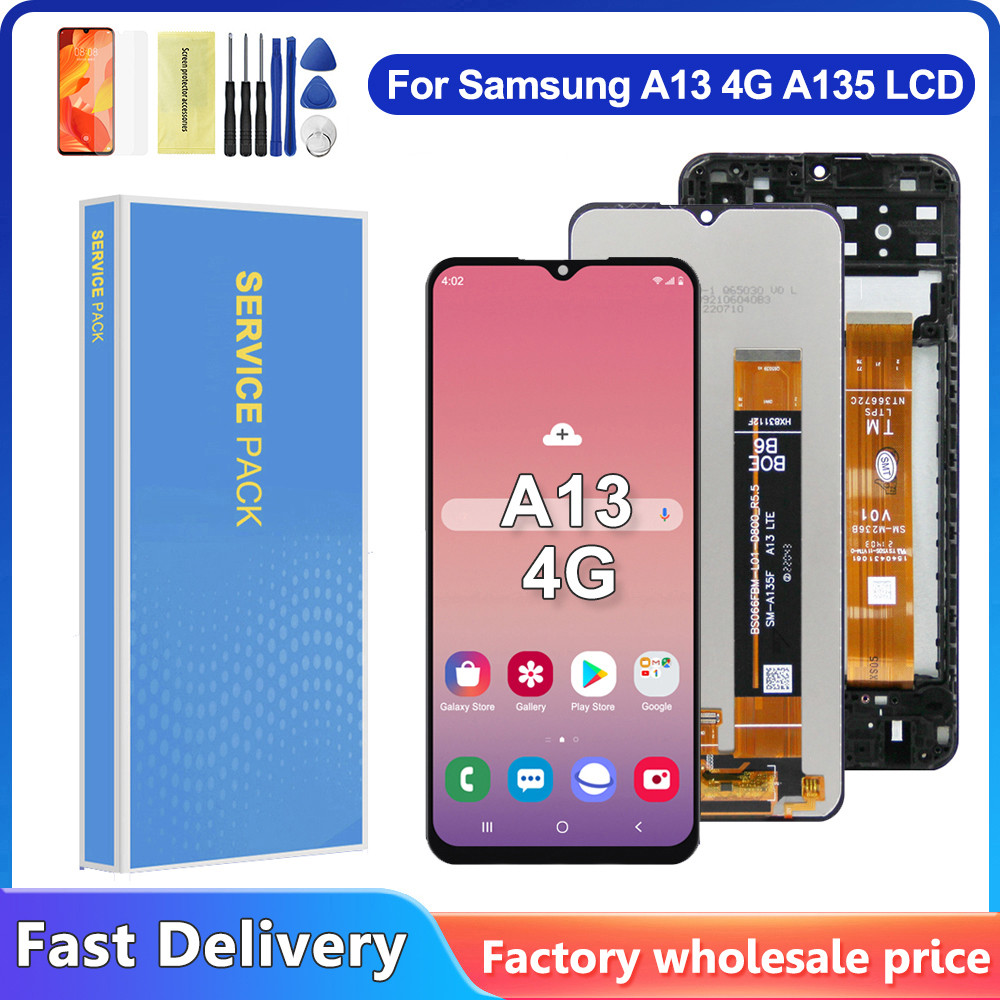 Jual For Samsung A13 4G LCD Display Touch Screen Digitizer For Samsung ...