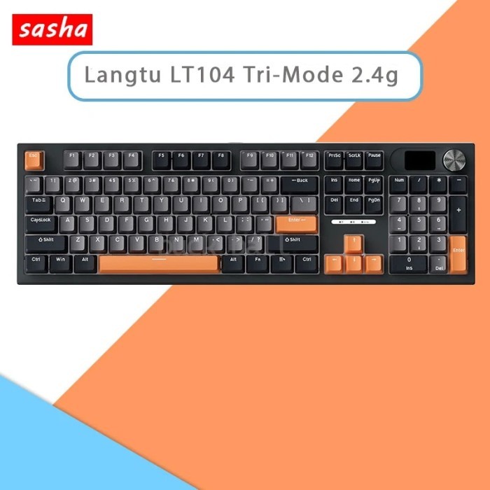 Jual Langtu LT104 Mechanical Keyboard 104keys Wireless Tri-Mode 5.0 ...
