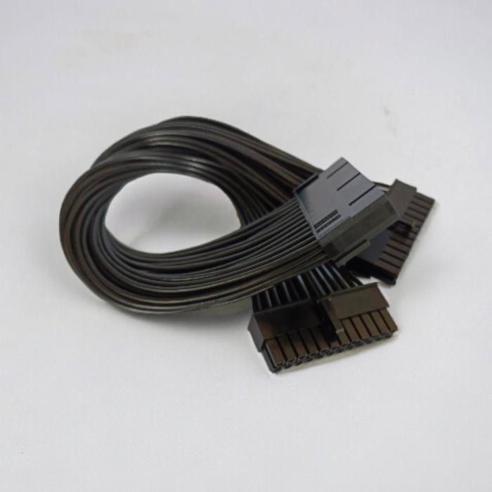 Jual KABEL SPLITTER DUAL MOTHERBOARD ATX 24PIN PC MINING ADAPTER CABLE ...