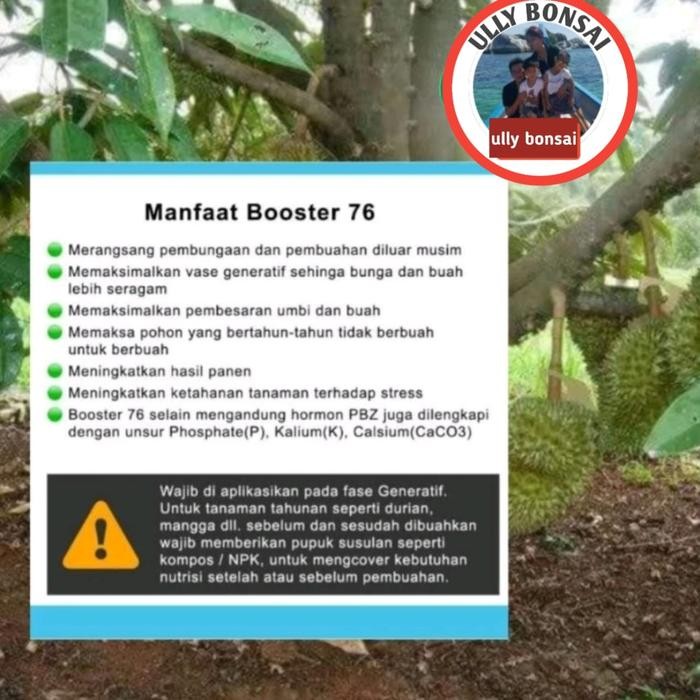 Jual Pupuk Booster 76 Pelebat Buah Untuk Semua Jenis Tanaman 1 Liter ...