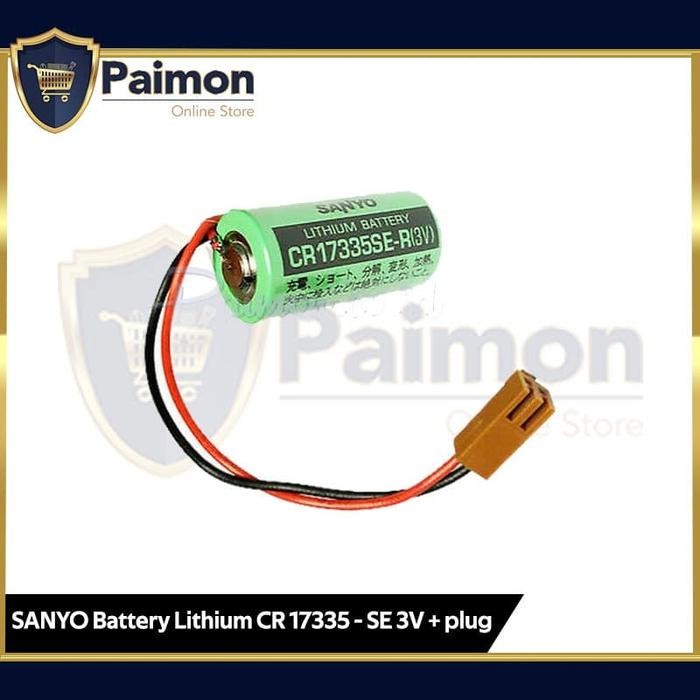 Jual SANYO LITHIUM CR 17335 - SE (3V)+ PLUG | Shopee Indonesia