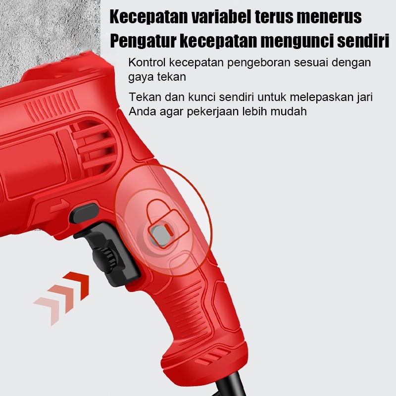 Jual Mesin Bor Listrik Bolak Balik 10MM Electric Drill Bor Beton Bor ...