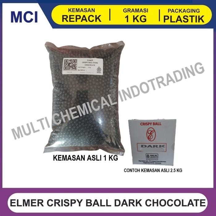 Jual ELMER CRISPY BALL REPACK 1 KG - DARK CHOCOLATE | Shopee Indonesia