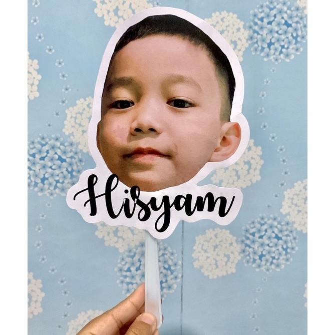 Jual Beaded Bloom Topeng Custom / Topeng Tongkat / Fan Face / Kipas ...