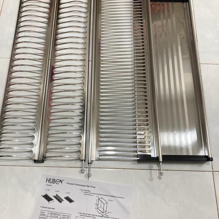 Jual Rak Piring Gelas Stainless Kitchen Set 80Cm | Shopee Indonesia