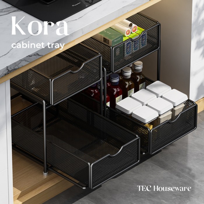 Jual TECKORA Rak Cabinet tray Keranjang laci Tarik Bawah Dapur ...
