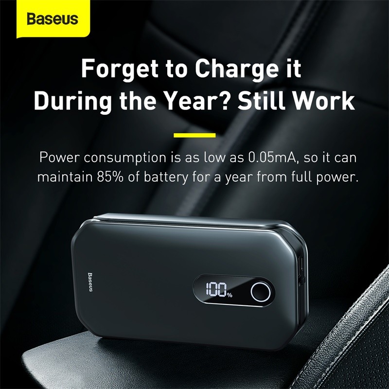 Jual Baseus 12000mAh Car Jump Starter Power Bank 12V Auto Starting ...