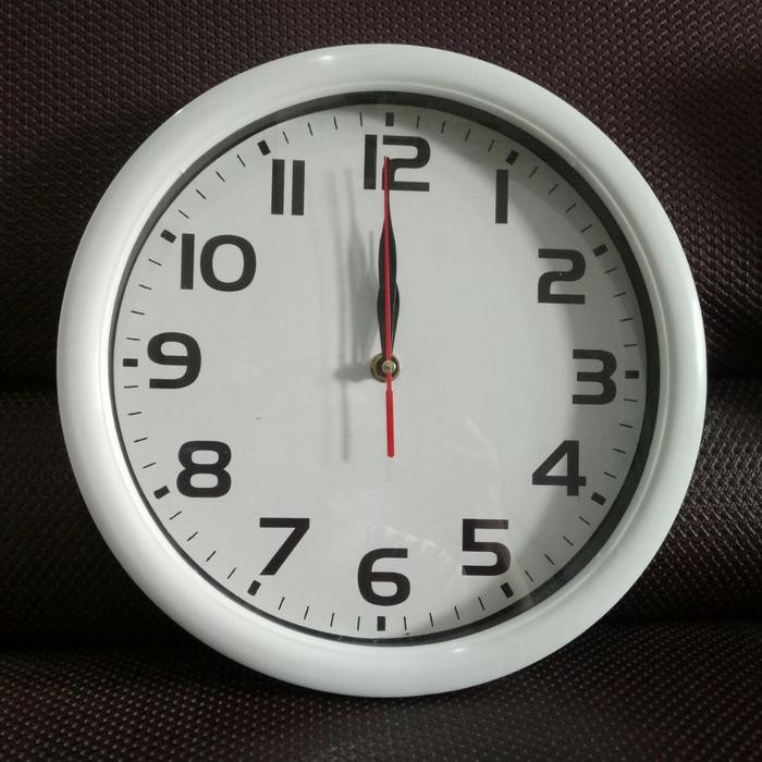 Jual JTTOP" JAM DINDING 28CM GAMBAR POLOS, MINIMALIS,COCOK UNTUK ...